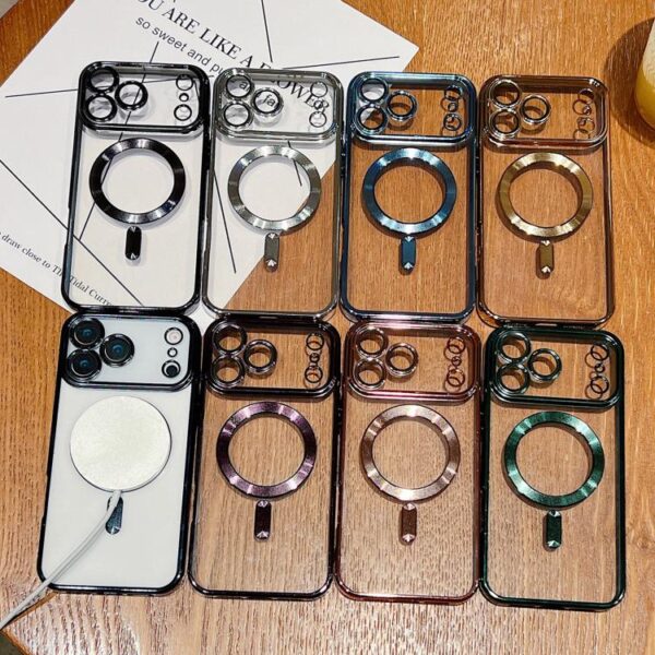 Electroplating MagSafe Phone Case, For iPhone 16 Pro, For iPhone 16 ...